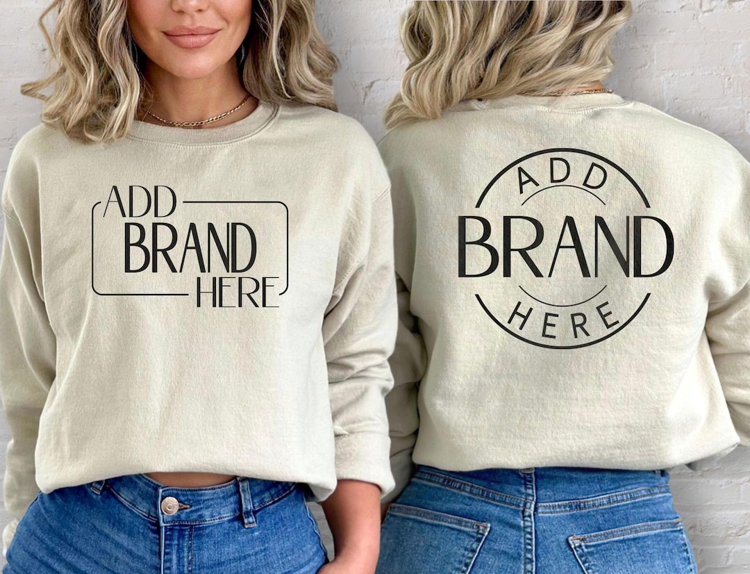 Custom Front/back Logo Sweatshirts/hoodies, Personalized Logo ...