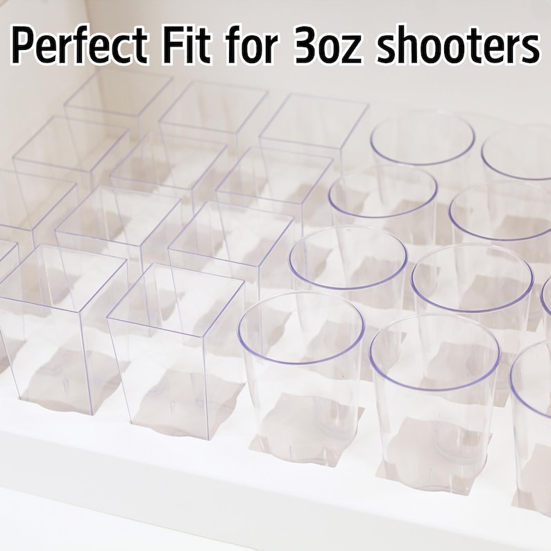Dessert Shooter Box 24 Cavity for 3oz Round and Square Cups- 5 Pack - Etsy