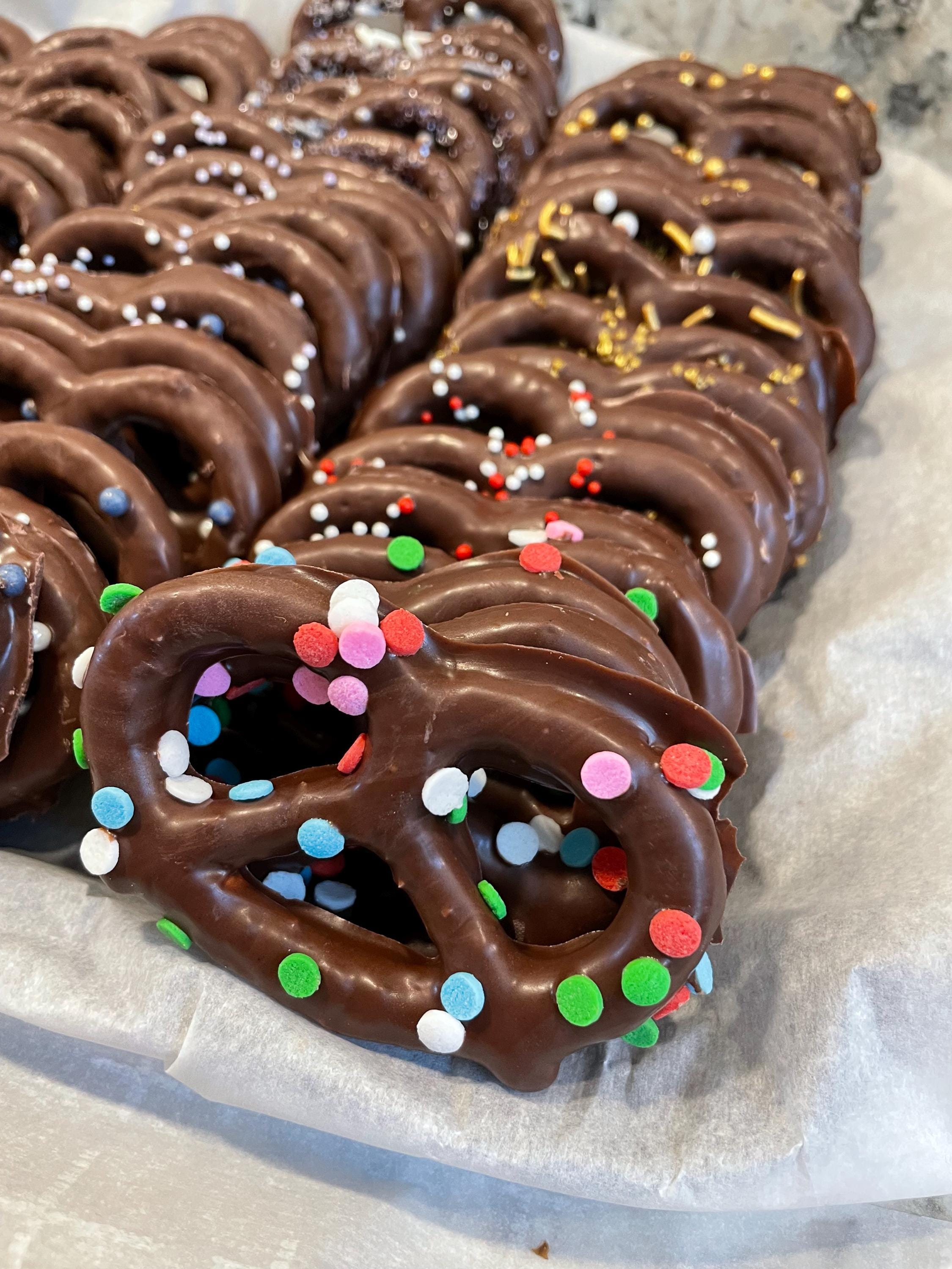 Chocolate Covered Pretzels - Etsy