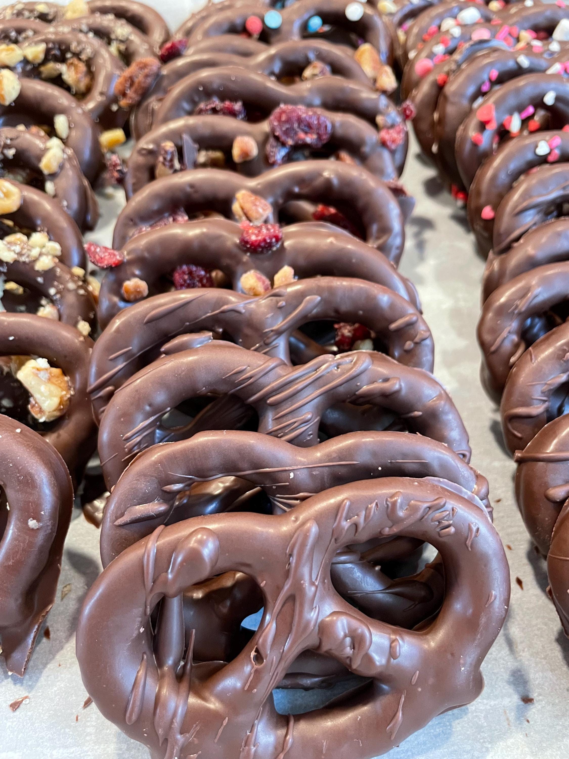 Chocolate Covered Pretzels - Etsy