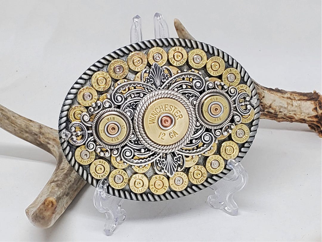 Shotshell & Bullet Casing Oval Belt Buckle - BEST SELLER for 10 Yrs ...