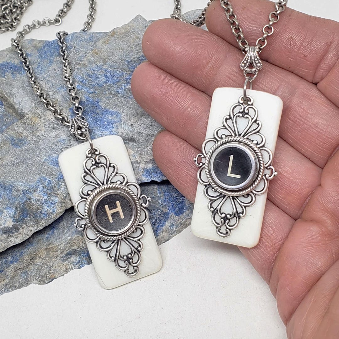 Personalized Piano Key Necklace - Typewriter Key Jewelry - Musician ...