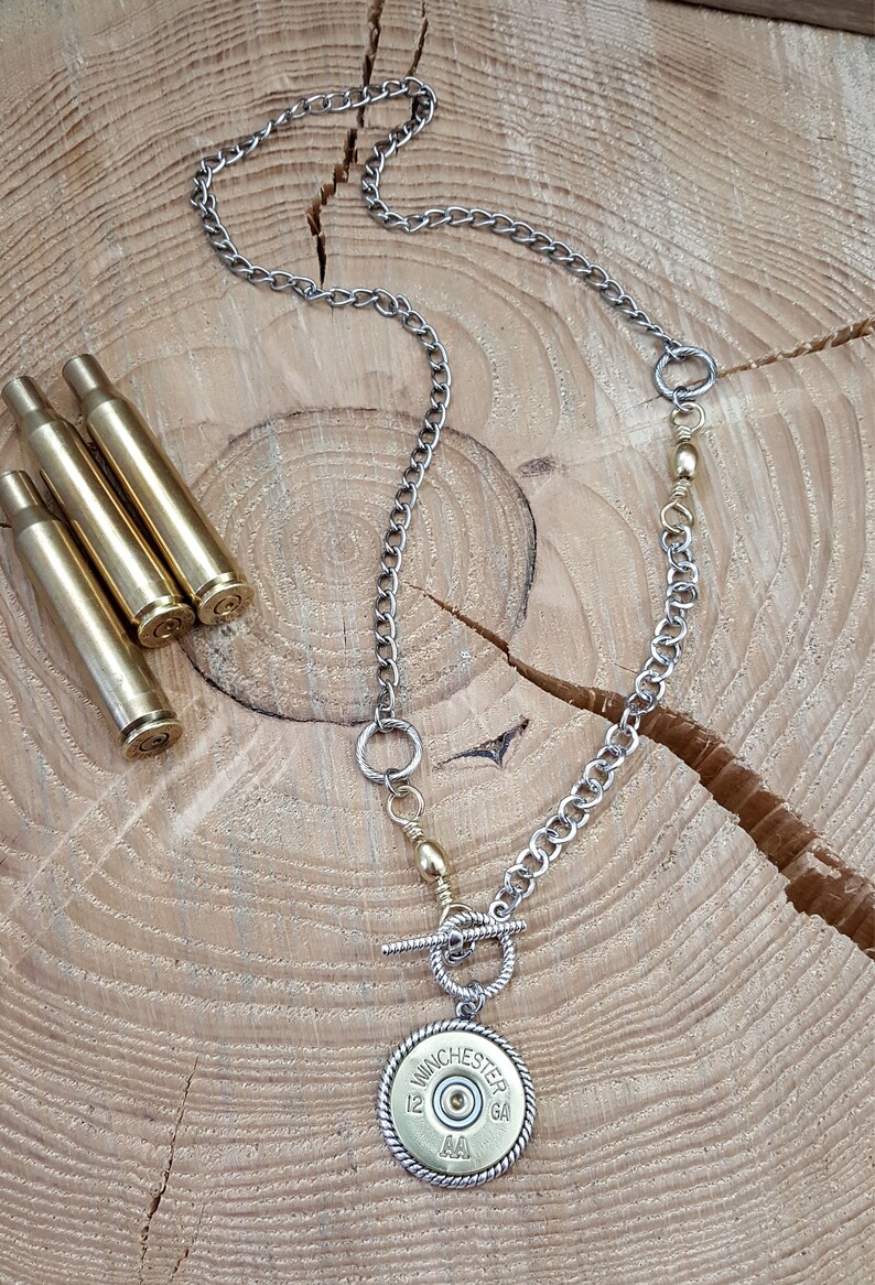 Bullet Jewelry Shotgun Casing Jewelry Brass 12 Gauge - Etsy