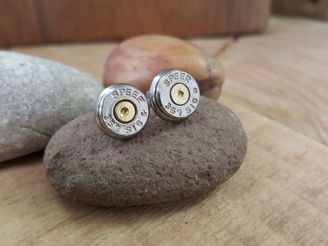 Bullet Jewelry Bullet Studs 357 SIG Silver Bullet Stud Earrings Jewelry ...