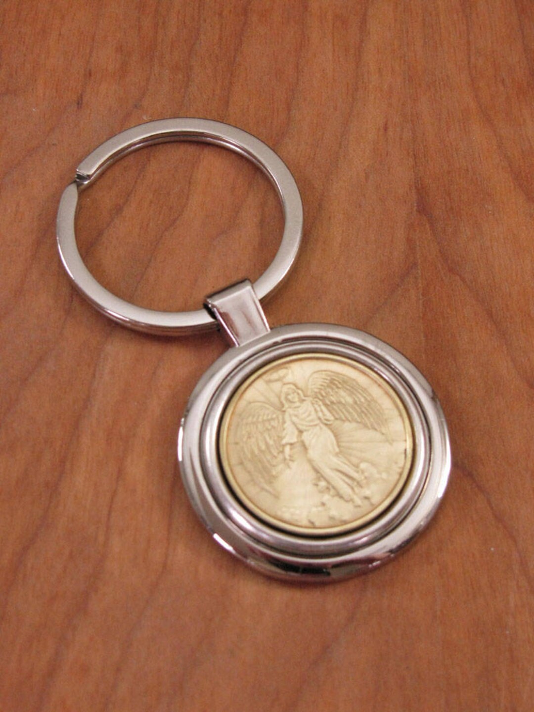 Angel Coin - Guardian Angel Coin Key Ring / Key Chain - Gifts Under 20 ...