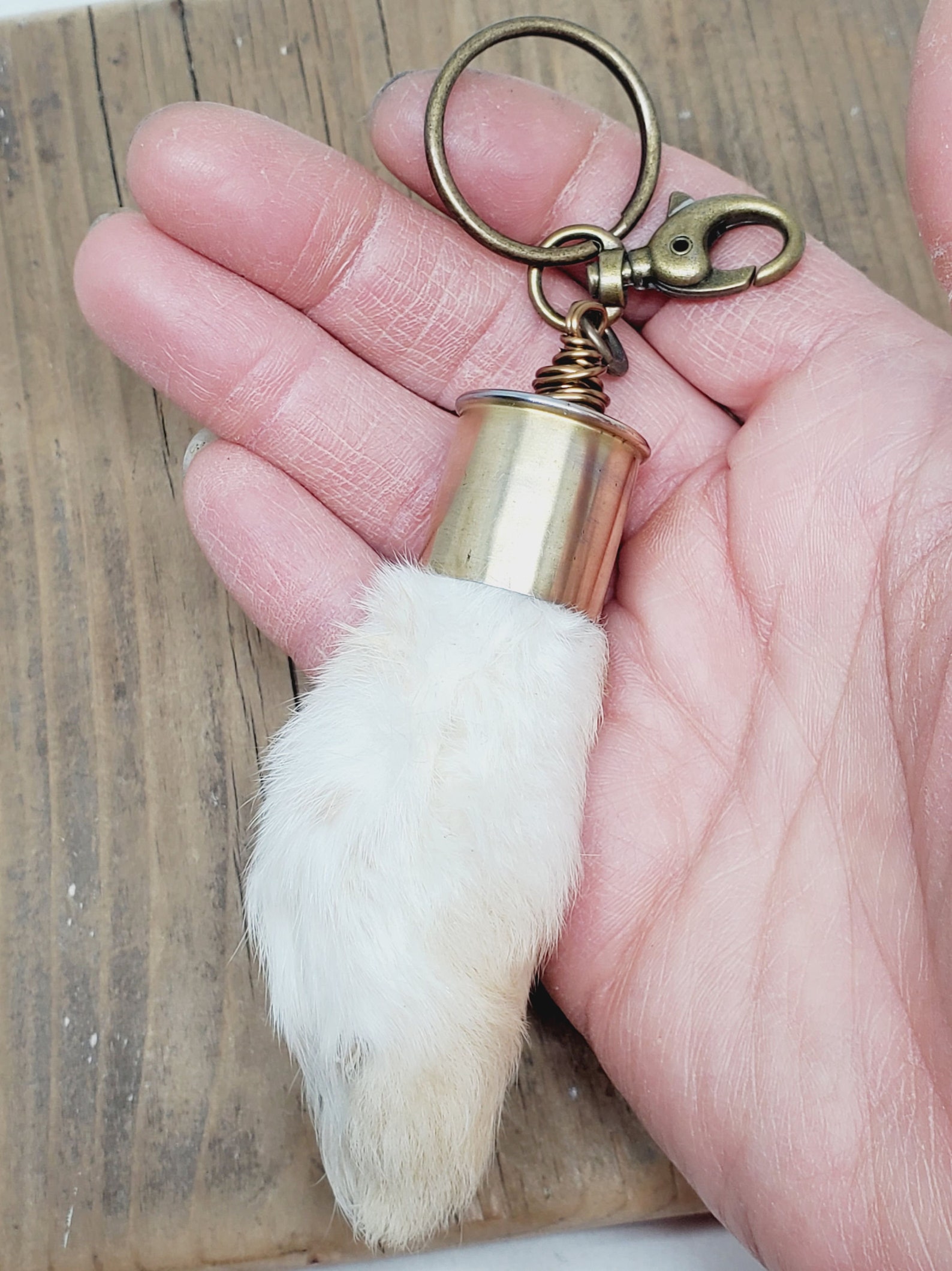 Lucky Rabbits Foot Key Chains or Key Rings 12 Gauge - Etsy