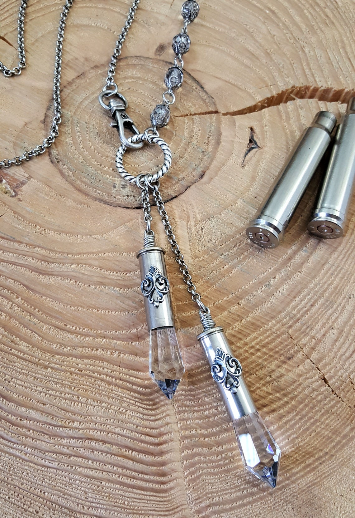 Bullet Jewelry Bullet Necklace BEST SELLER Long Length | Etsy