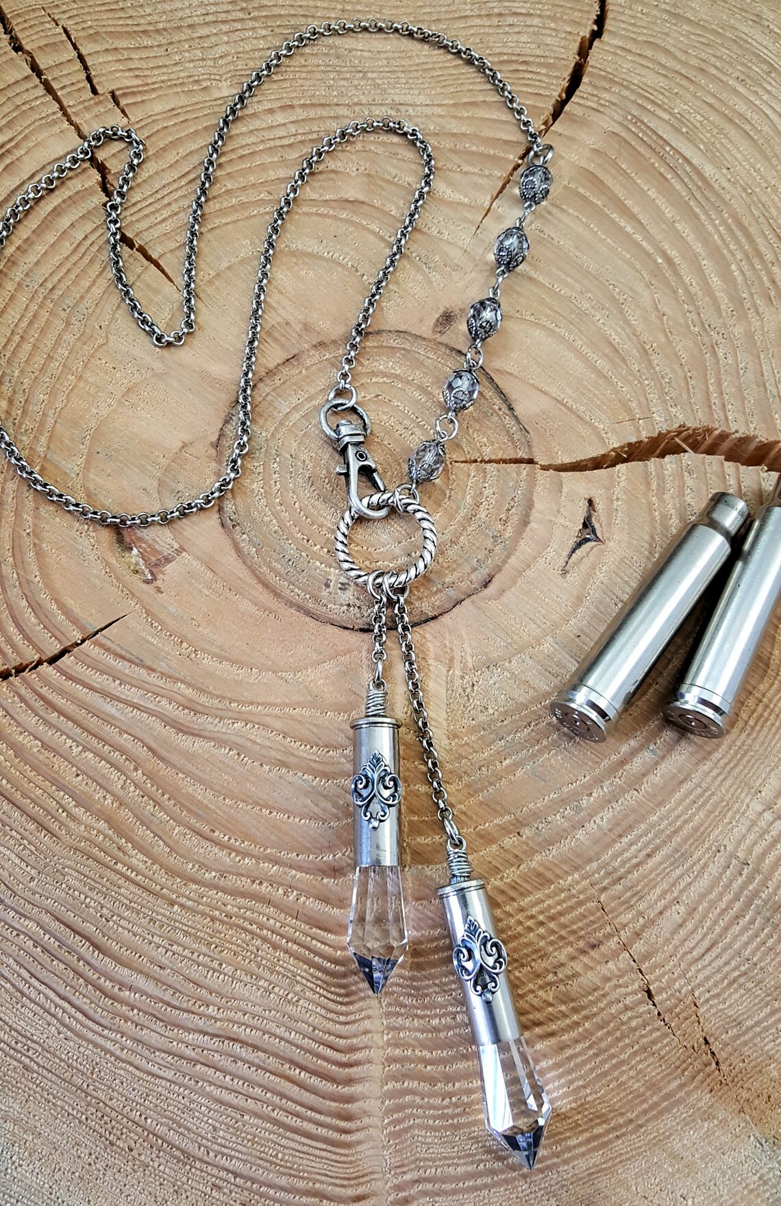 Bullet Jewelry Bullet Necklace BEST SELLER Long Length | Etsy