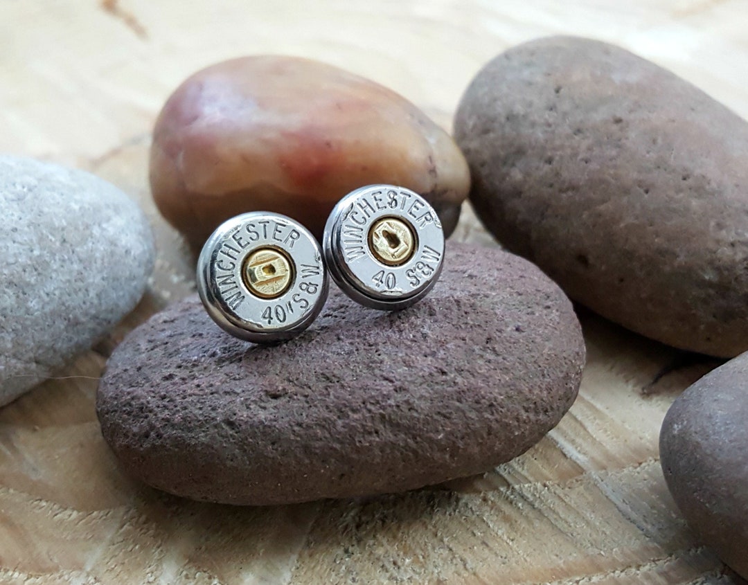 Bullet Jewelry - Best Quality Bullet Stud Earrings in Stainless Steel ...