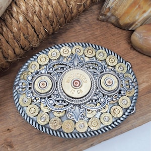 Shotshell & Bullet Casing Oval Belt Buckle - BEST SELLER for 10 Yrs ...