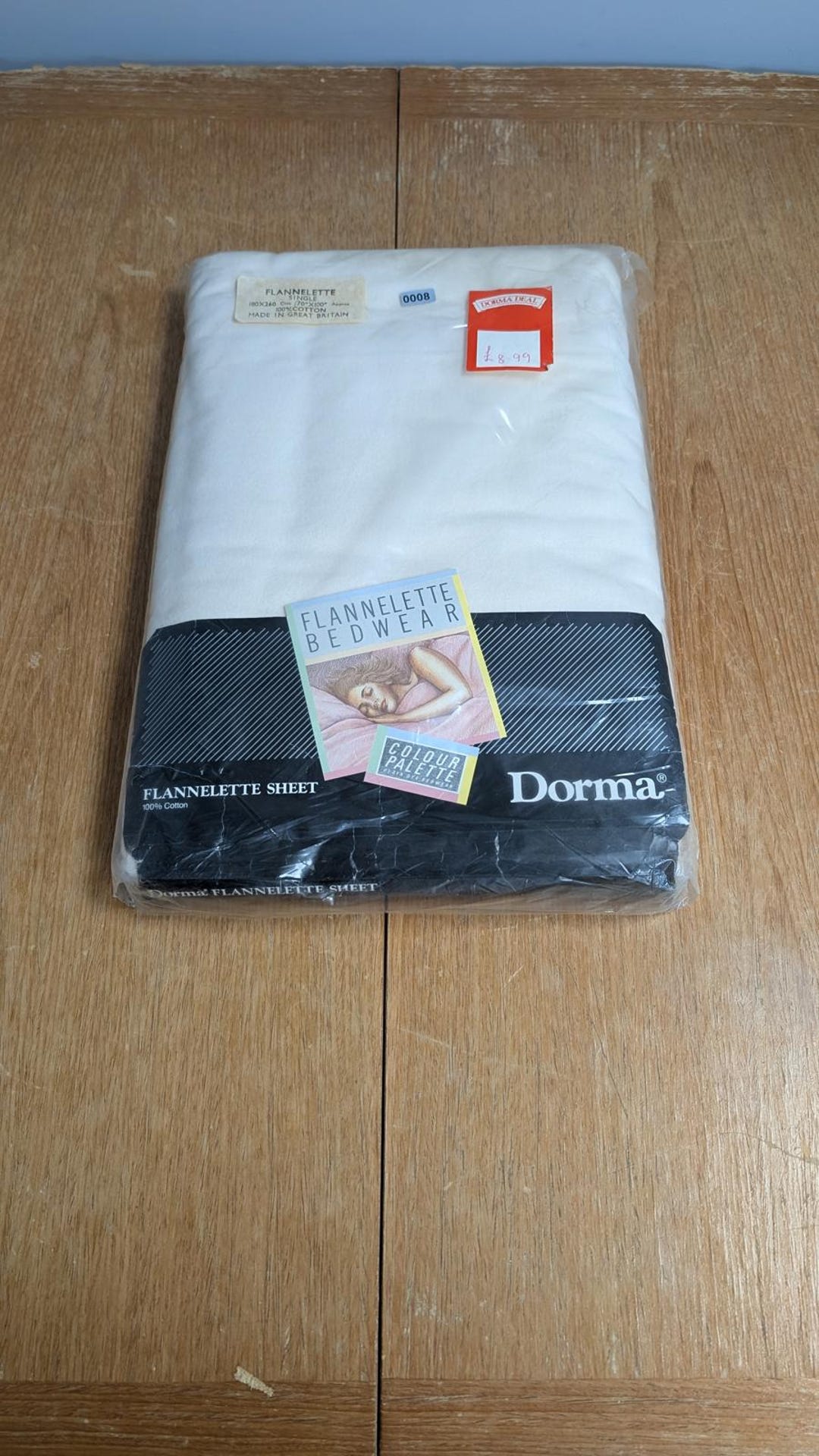 Dorma Flannelette Vintage Single Sheet 100% Cotton Peach Colour New in ...