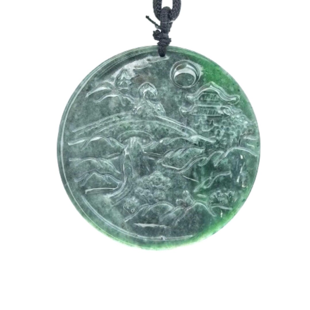 Authentic Jadeite With Oriental Craftsmanship - Majestic Nature - Etsy
