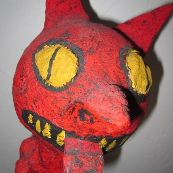 Paper Mache Devil - Etsy