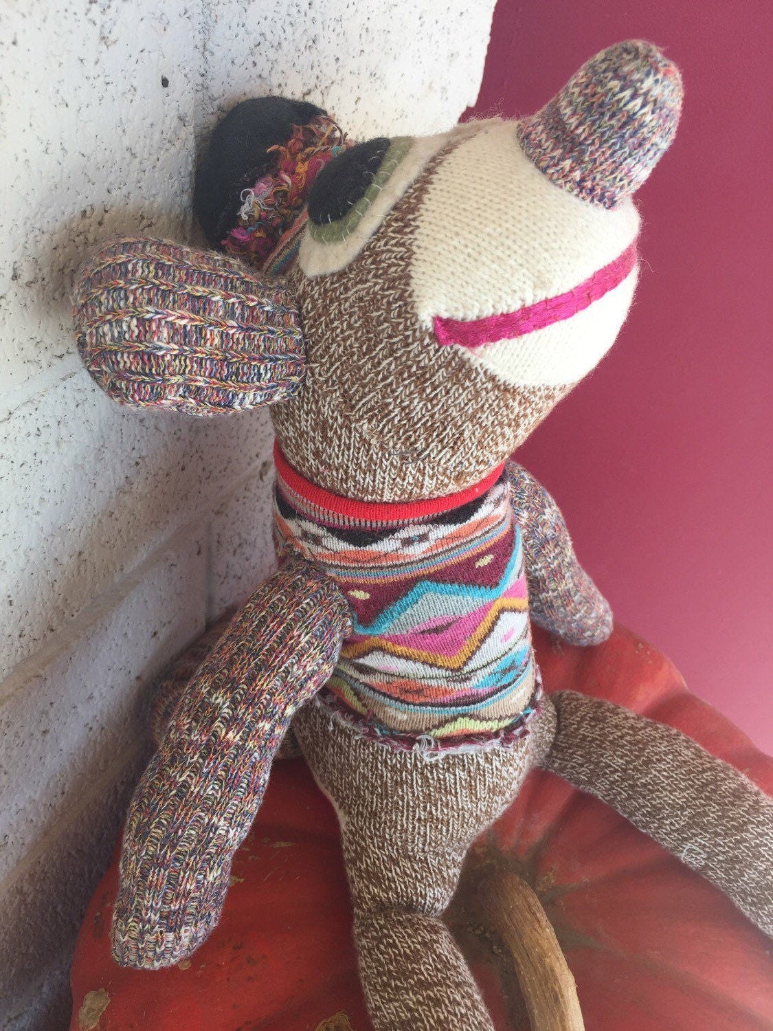 Primitive Handmade Ooak Sock Monkey Mouse Hat Nursery Baby - Etsy