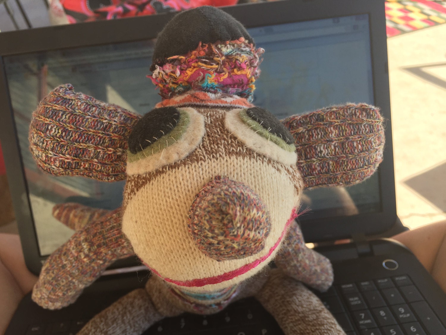 Primitive Handmade Ooak Sock Monkey Mouse Hat Nursery Baby - Etsy