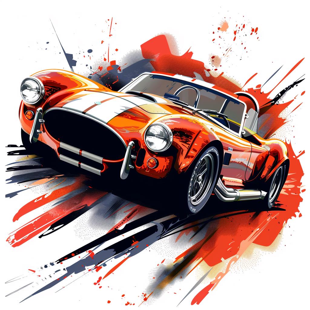 24 Vintage Racing Car Clipart, Classic Car Illustration, Retro Sports ...