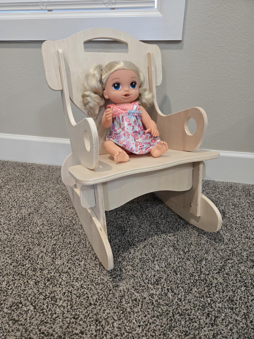 Personalized Toddler Rocking Chair, Custom Engraved Wood Seat - Etsy