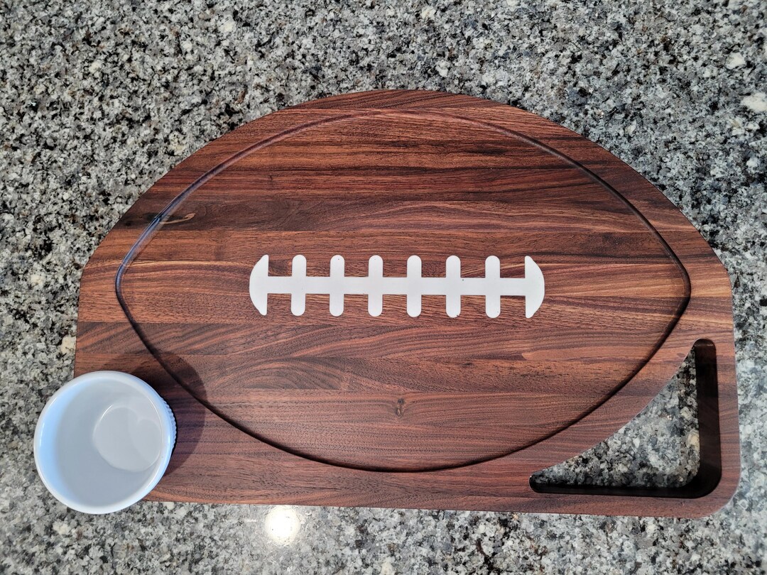 Personalized Football Cutting Board, Maple Walnut Charcuterie Board - Etsy