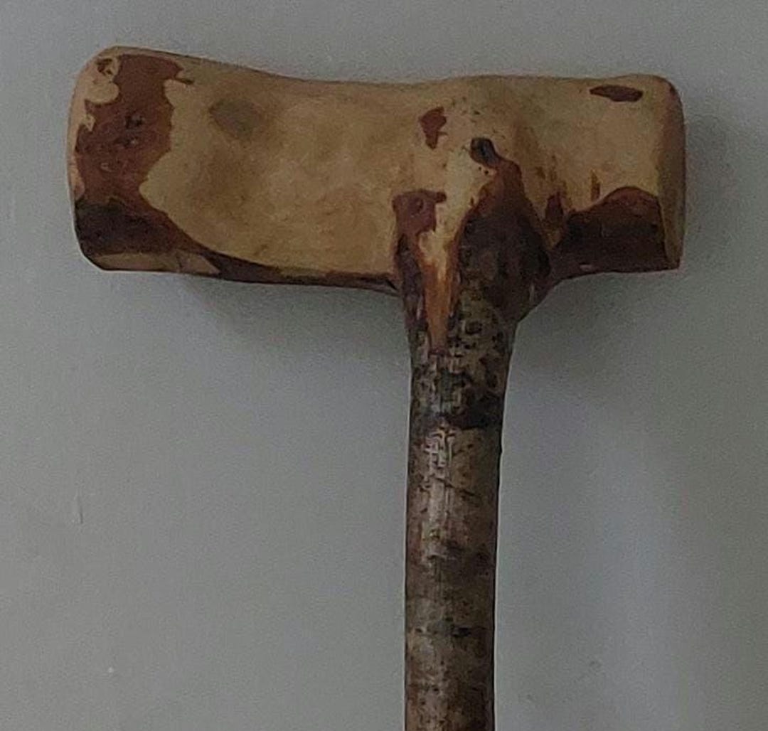 Irish Hazel Walking Stick With Handcarved Branch Handle. - Etsy