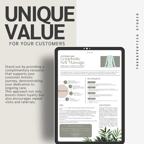 Lymphatic Drainage Poster - Etsy UK