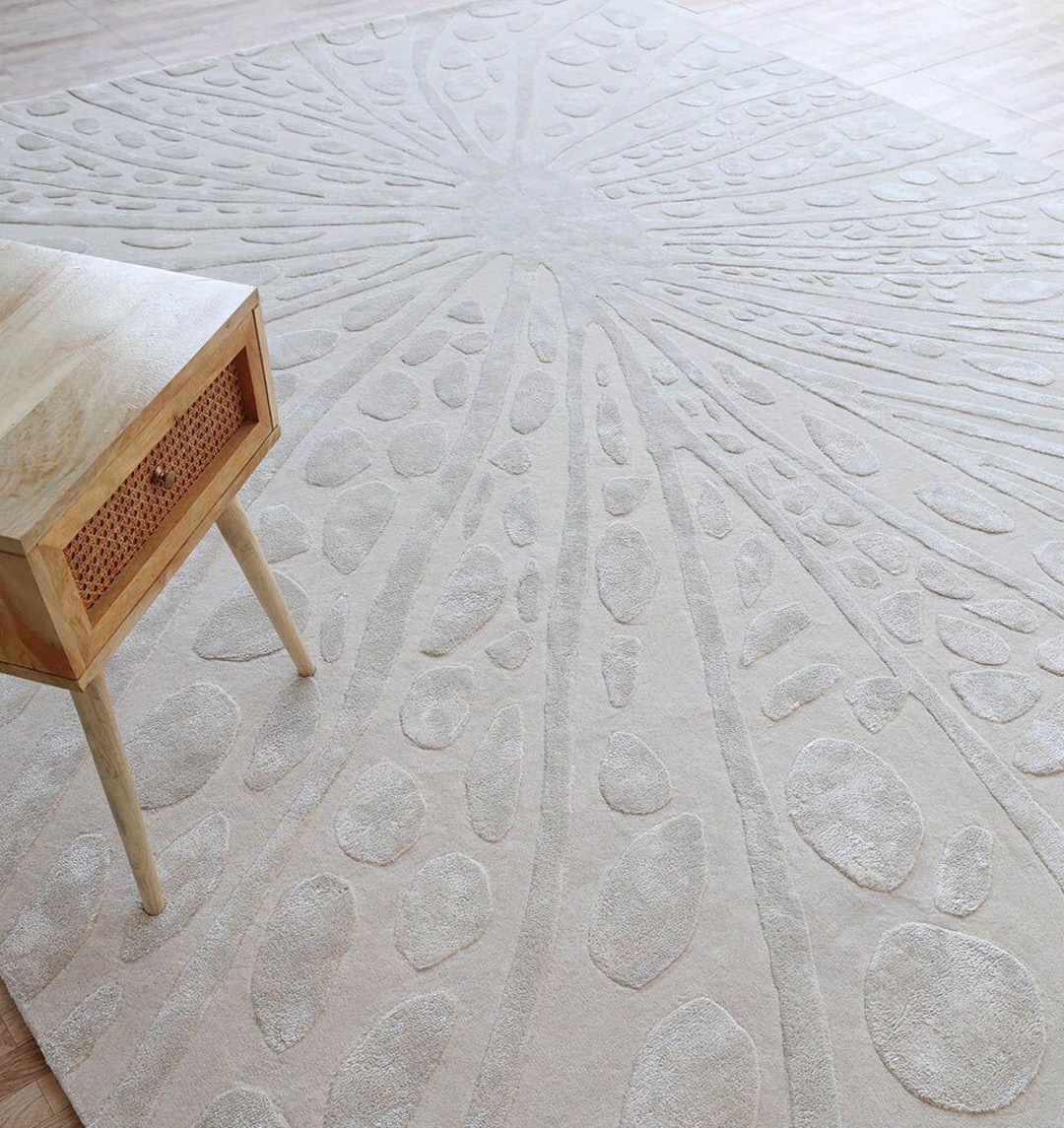 Hand Tufted Rug • Sculptural High Low Area Rug - Etsy