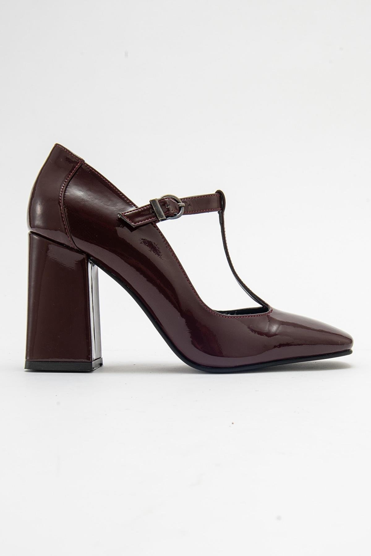 Claret Red Mary Jane Pumps, Claret Red Patent Leather Pumps,mary Jane ...