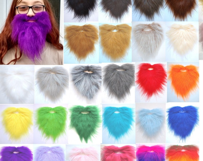 Realistic Fake Tony Stark's Beard Kit Full Handmade - Etsy