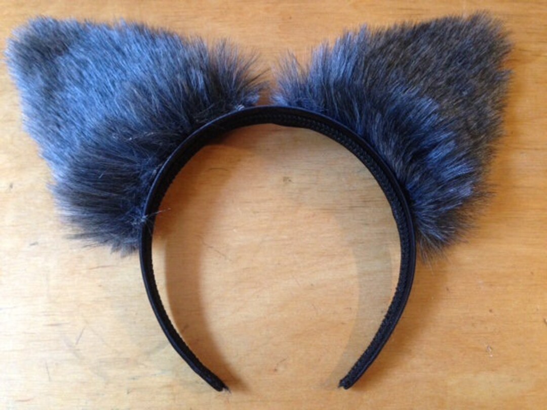 Grey Wolf Headband Ears in Two Shapes - Etsy