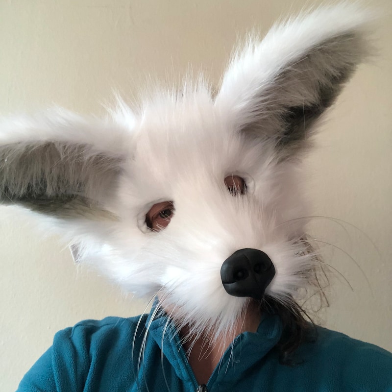 Arctic Fox Therian Mask - Etsy