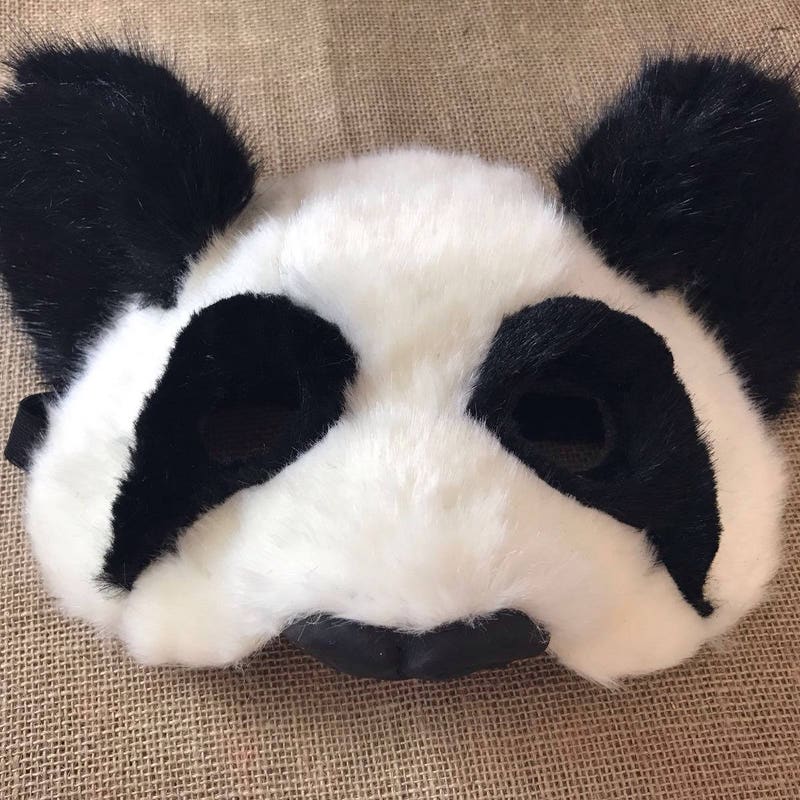Panda Mask - Etsy