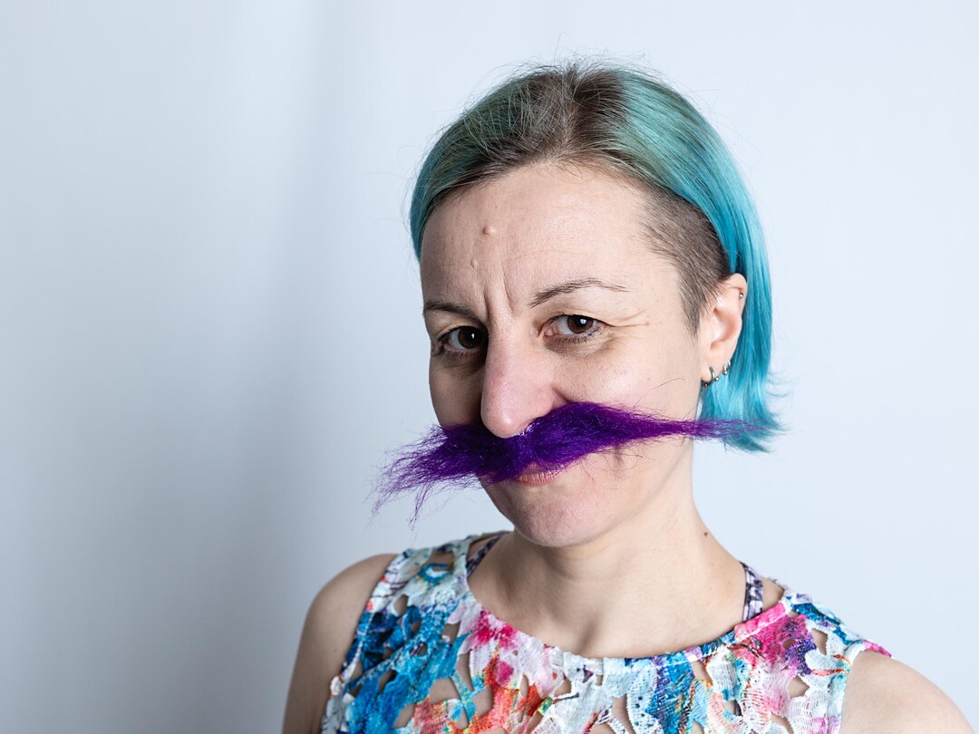 Moustache Many Colours Sticks On - Etsy