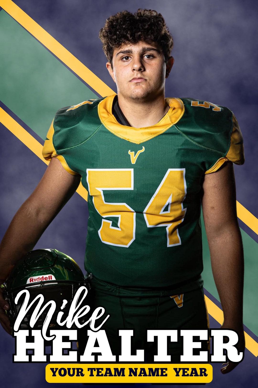 Custom Senior Athlete Banner | Personalized Sports Team Banner | 24"x36 ...