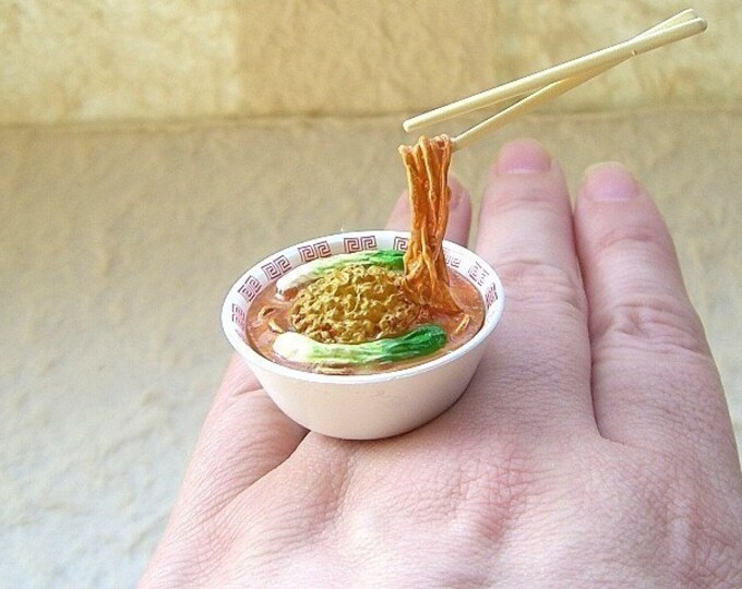 Kawaii Cute Japanese Floating Ring Tantanmen Spicy Ramen - Etsy
