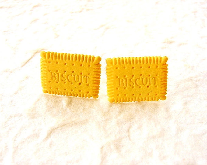 Biscuit Cookie Earrings Miniature Food Jewelry Gifts Under 10 - Etsy