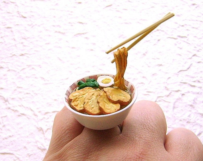 Kawaii Cute Japanese Floating Ring Chashumen Ramen - Etsy
