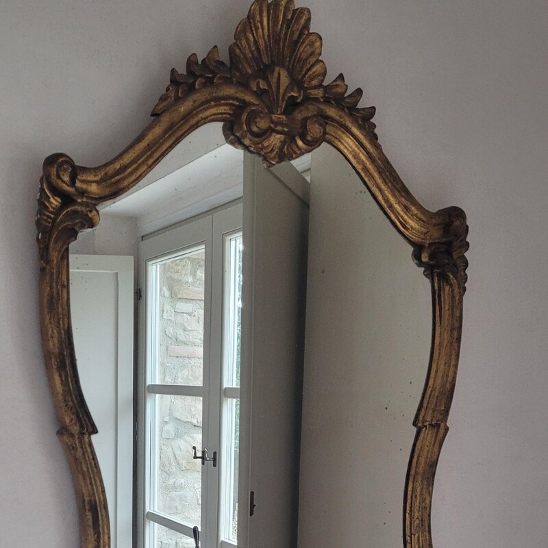 Large Antique Mirror - Etsy