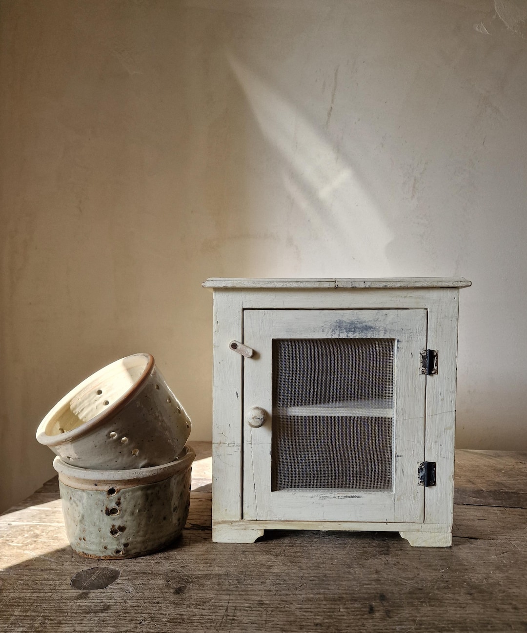 Vintage French Garde Manger. Cheese Keeper. Wooden Fromagiere Cabinet ...