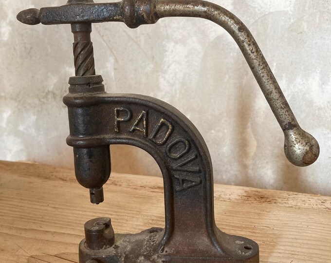 Antique Italian Cast Iron Button Press/door Stopper/antique Tools - Etsy