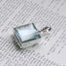 Square Glass Locket Sterling Silver Double Sided 8 - Etsy