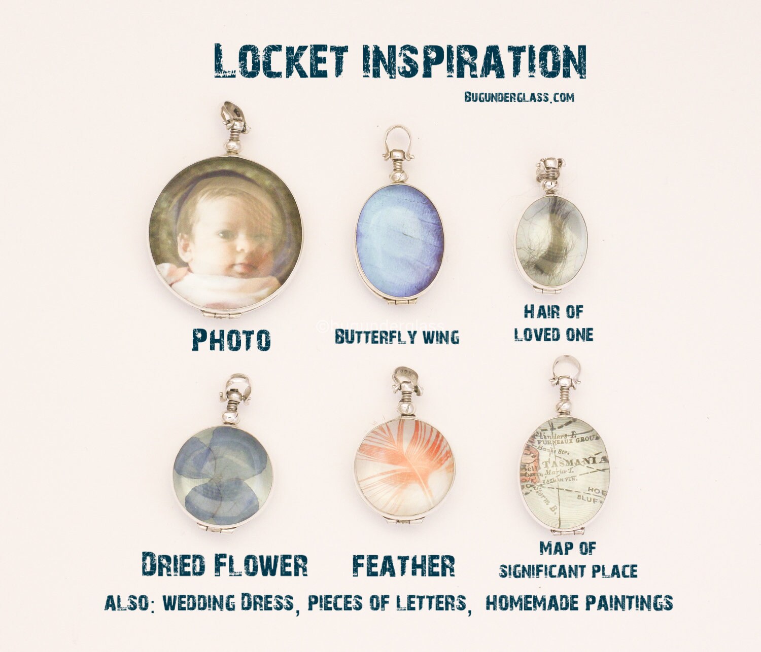 Square Glass Locket Sterling Silver Double Sided 8 | Etsy