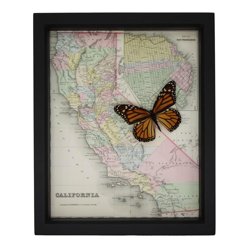 Framed California Map - Etsy