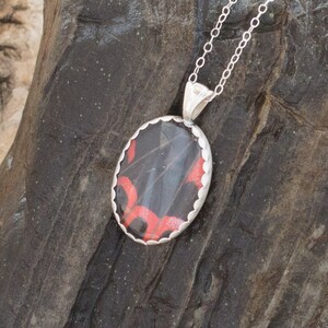 Real Bug Jewelry Insect Pendant Sterling Silver Scarlet Mormon - Etsy