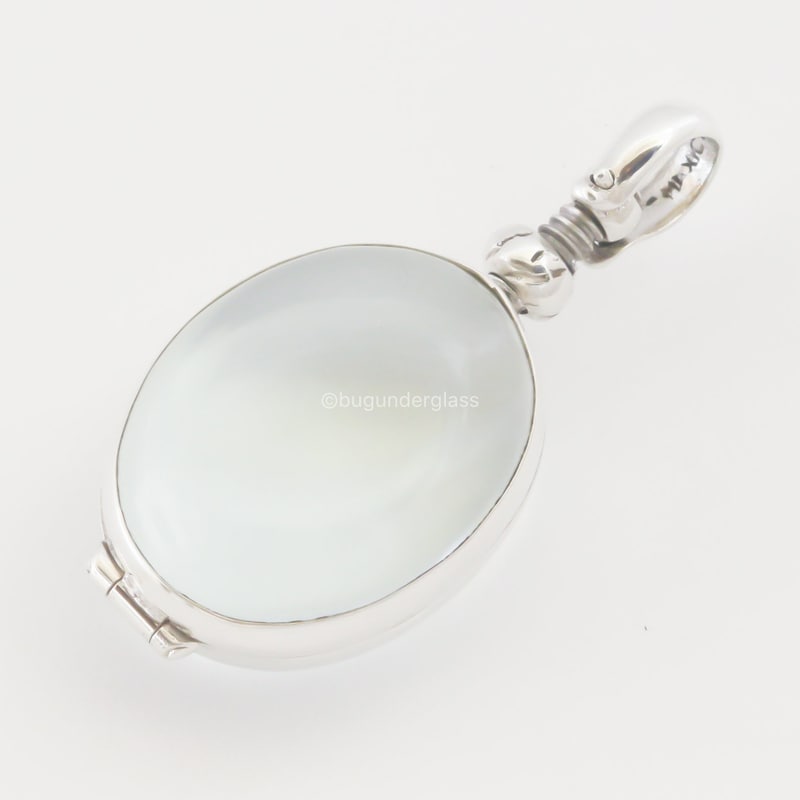 925 Silver Glass Locket - Etsy