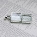 Square Glass Locket Sterling Silver Double Sided #8 - Etsy
