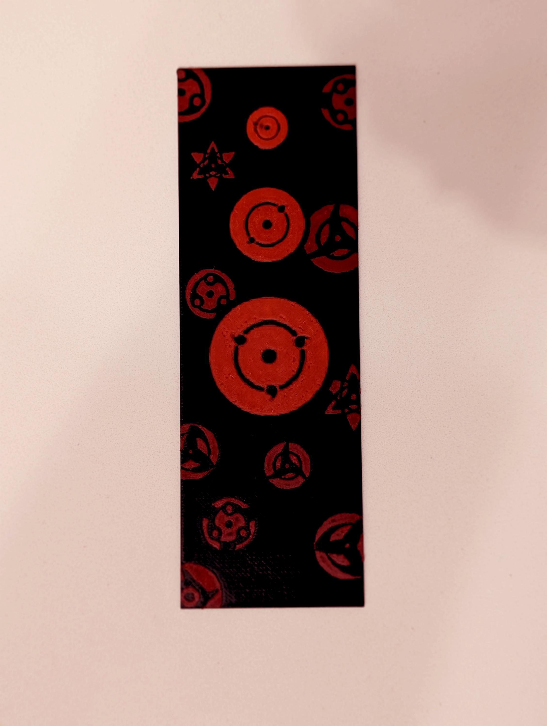 Sharingan 3D Printed Bookmark | Naruto-inspired Anime Design - Etsy