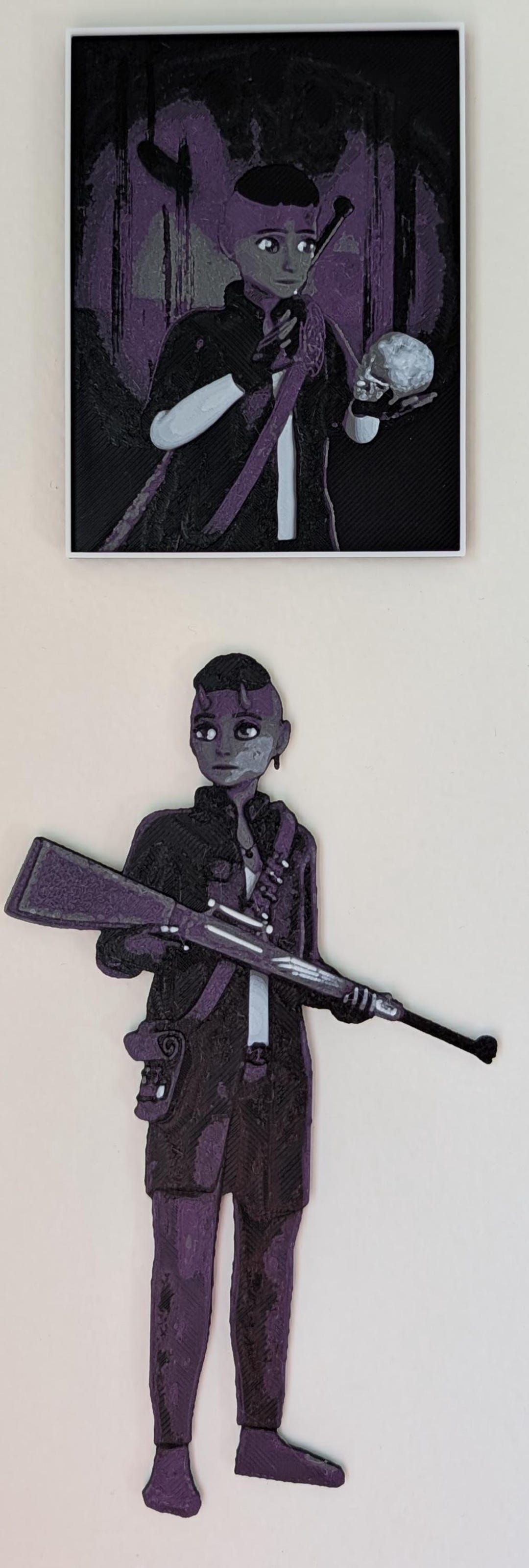 Custom 3D D&D Character Portrait Personalized Fantasy Wall or Desk Art ...