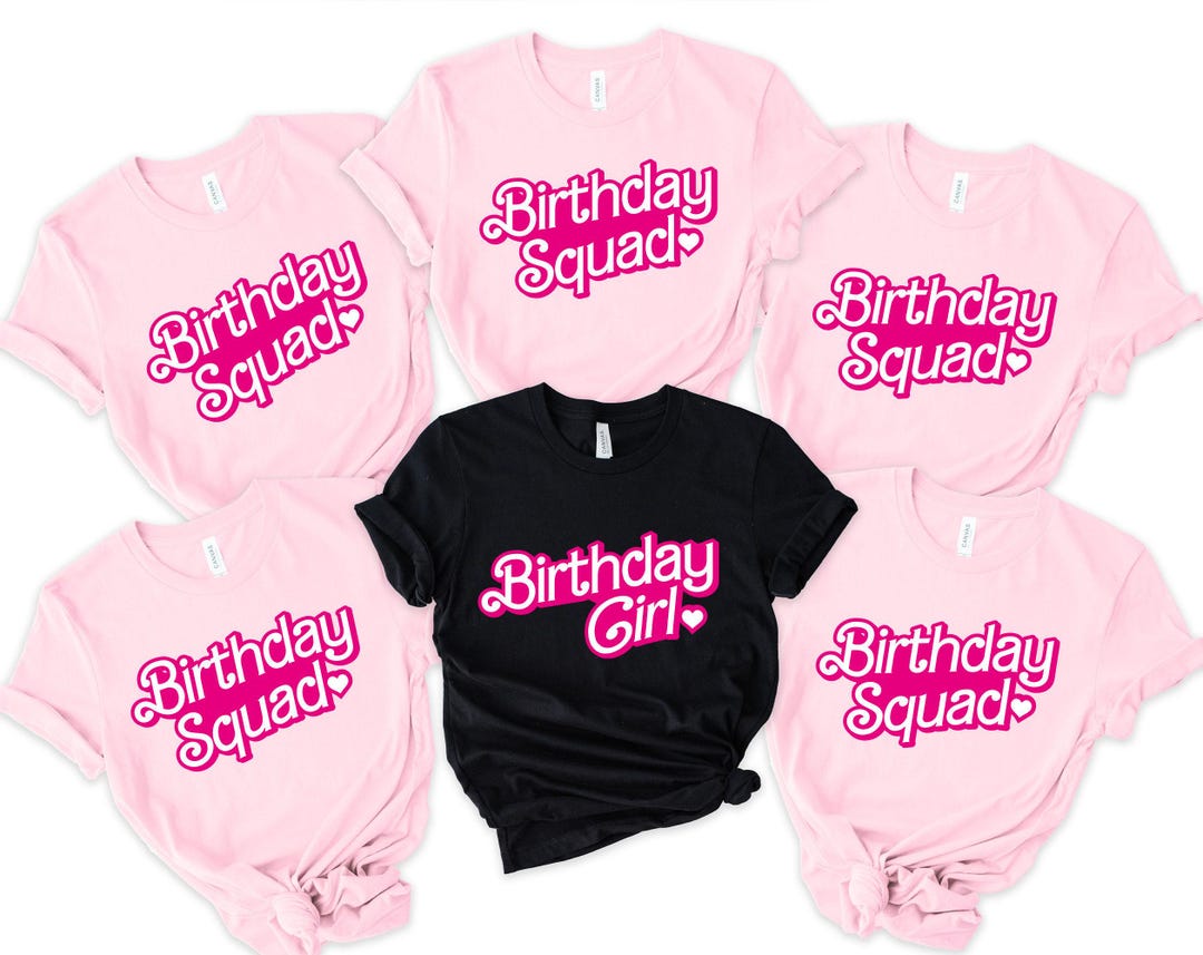 Womens Birthday Squad Shirts - Party Group Shirts for Birthday Girl and ...