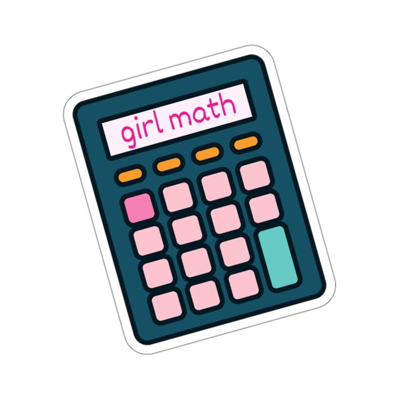 Girl Math Sticker - Etsy