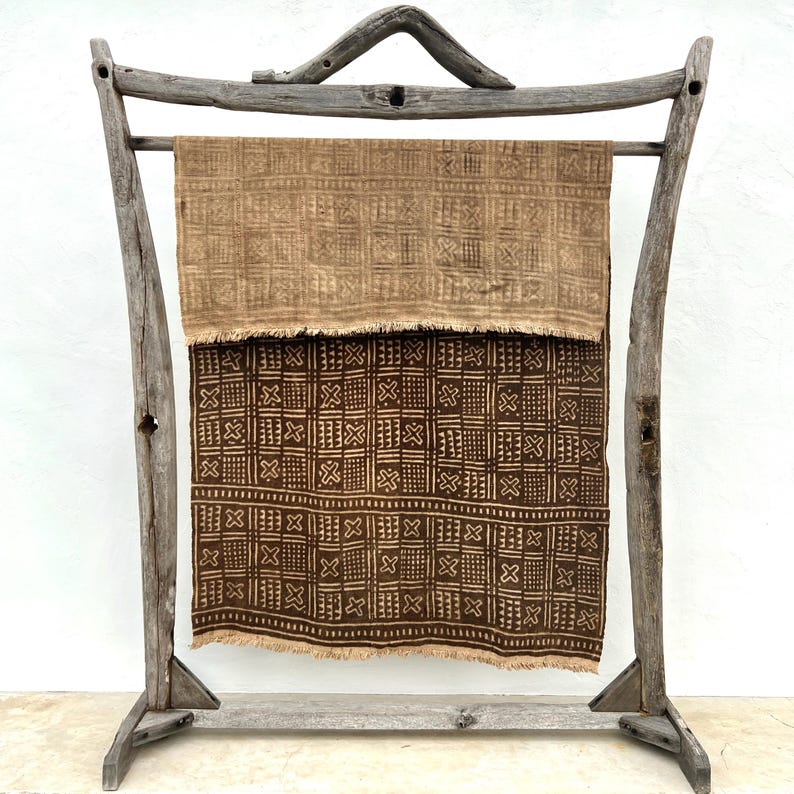 Vintage Mali Mud Cloth: West African Bogolanfini Textile Wall Hanging ...
