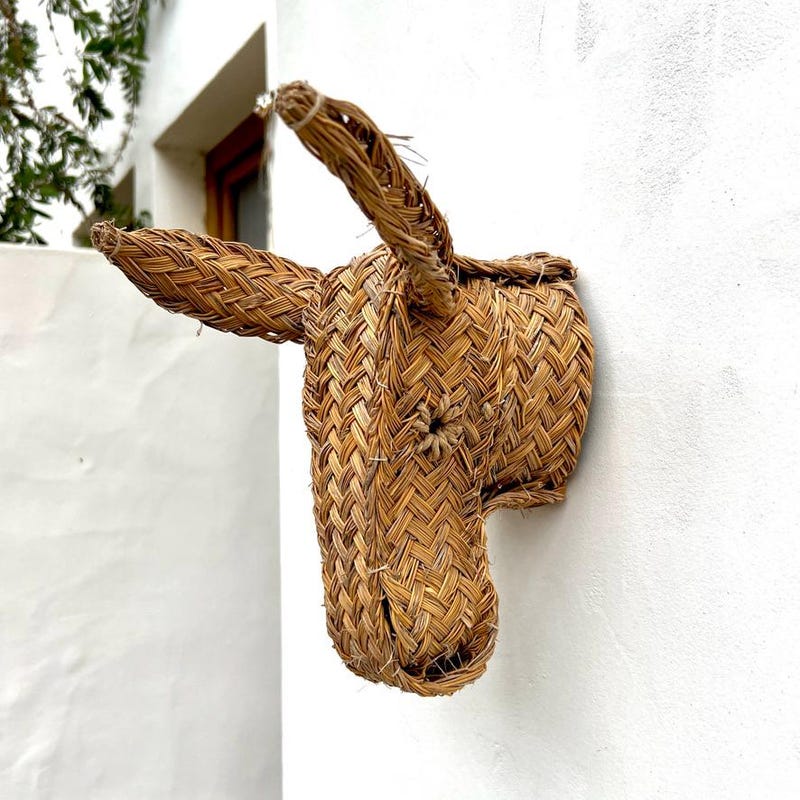 Rattan Animal Head - Etsy